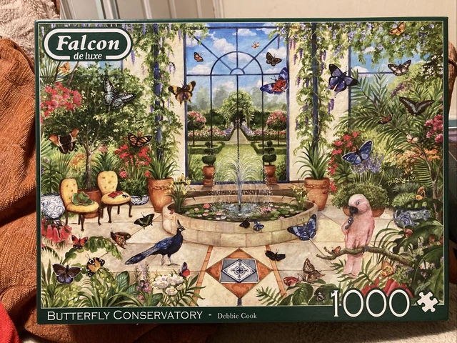 BUTTERFLY CONSERVATORY JIGSAW 1000 Piece Falcon Debbie Cook Puzzle EUR ...