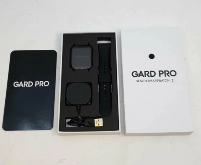 GARD PRO HEALTH Smartwatch 2 Black iOS/Android Compatible £44.99 - PicClick UK