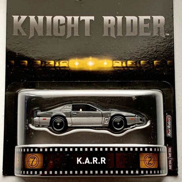 HOT WHEELS RETRO Entertainment Knight Rider KARR Premium Real Riders K ...