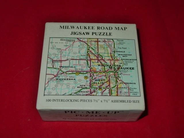 RARE VINTAGE 1973 MILWAUKEE ROAD MAP Picture Puzzle - Gameophiles Co ...