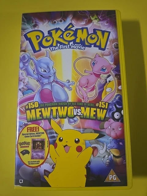 POKEMON THE FIRST Movie (VHS 2000) Mewtwo Sealed Promo Card Still ...