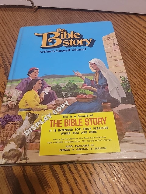 VINTAGE 1981 THE Bible Story Arthur S Maxwell Volume 1 Display Copy £4. ...