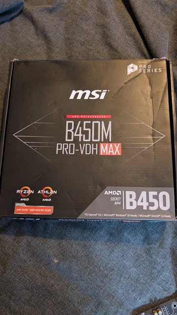 MSI B450M PRO-VDH Max motherboard £42.32 - PicClick UK