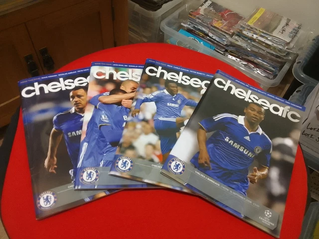 CHELSEA X 4 2008/2009 Home Football Programmes Champions League All ...