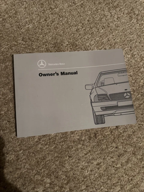ORIGINAL MERCEDES R129 SL 300 300-24 500 Owners Manual Handbook NEW ...