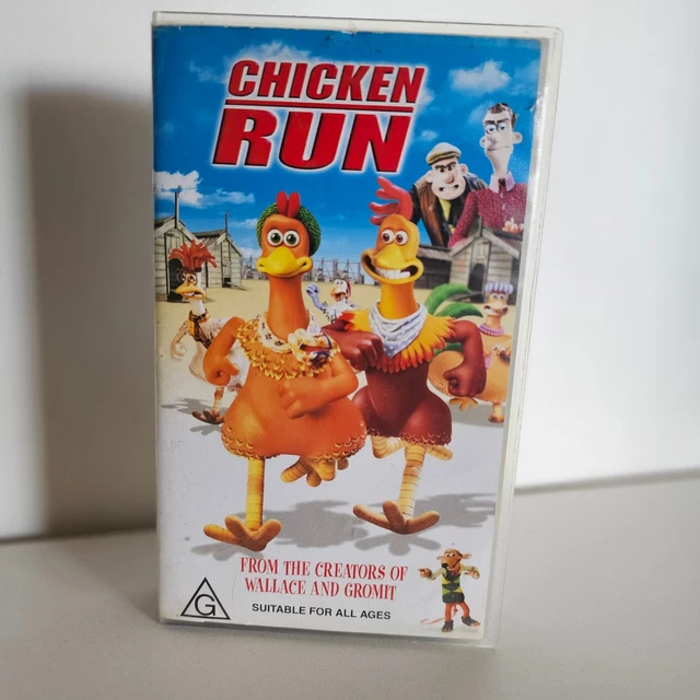 CHICKEN RUN VHS Video Cassette Tape PAL Clear Small Box G 2001 Free ...