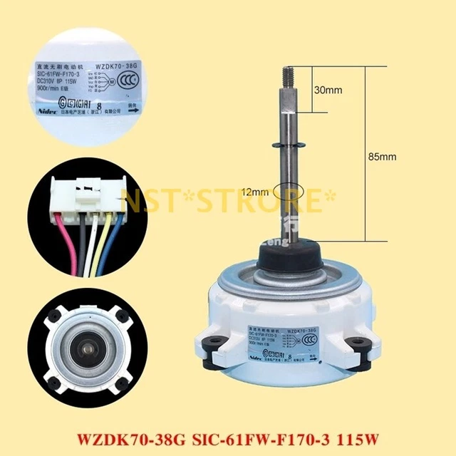 MOTORE CONDIZIONATORE INVERTER WZDK70-38G-1 SIC-61FW-F170-3 DC brushless 310V EUR 284,42 ...