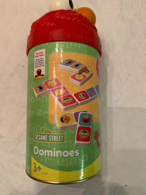 SESAME STREET ELMO Dominoes In A Tube Matching Game 2007 £25.25 ...