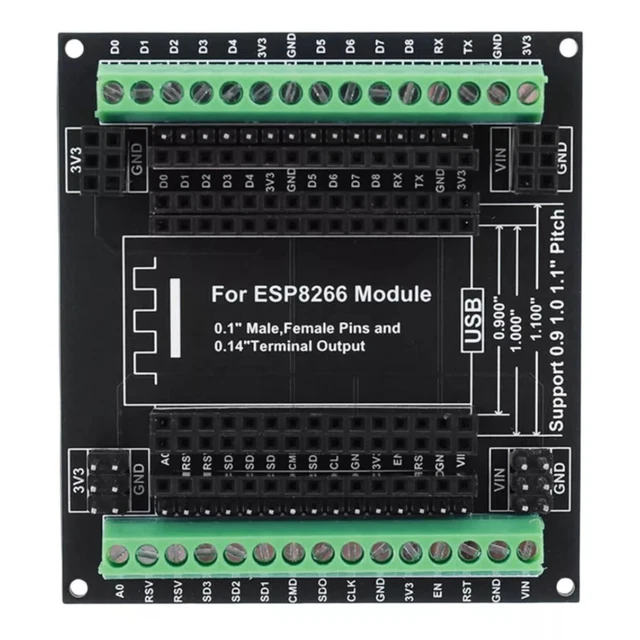 ESP8266 EXPANSION BREAKOUT Board GPIO 30 Pin NODEMCU Development Board ... ESP8266 EXPANSION BREAKOUT Board GPIO 30 Pin NODEMCU Development Board ...