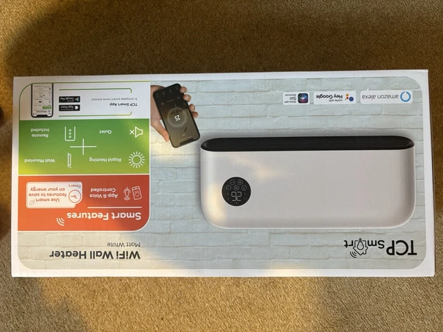 TCP SMART WIFI Wall Heater Matt White Brand New £75.00 - PicClick UK