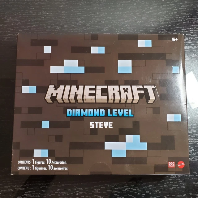 2022 SDCC MINECRAFT Diamond Level Steve Collector Action Figure Mattel ...