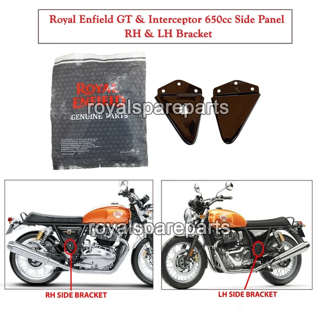 ROYAL ENFIELD TWINS GT Continental 650CC Side Panels Black LH and RH EUR 103,57 - PicClick FR