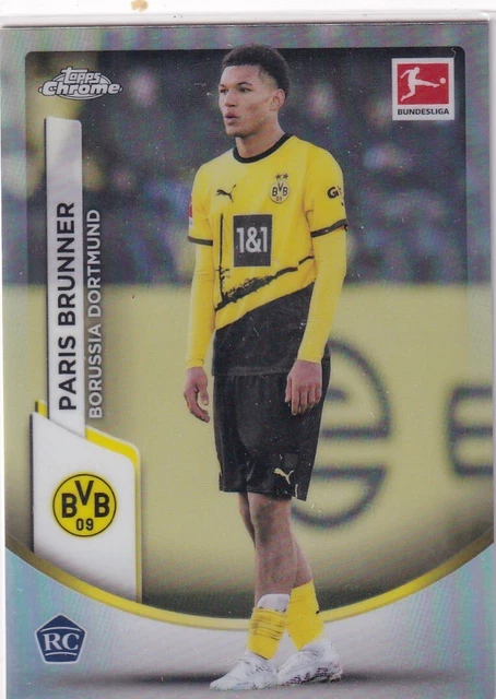TOPPS CHROME 2024 Bundesliga Numéro 25 Paris Brunner Rookie Silver ...