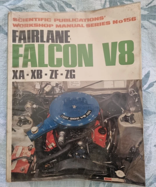 MANUAL DE REPARACIÓN de taller Ford Falcon V8 XA XB ZF ZG #156 ...