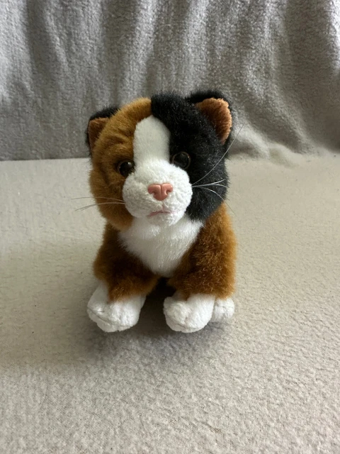LIVING NATURE CALICO cat kitten soft toy plush small £9.50 - PicClick UK