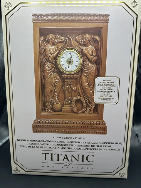 TITANIC 25TH ANNIVERSARY Movie Grand Staircase Standing Clock Household ...