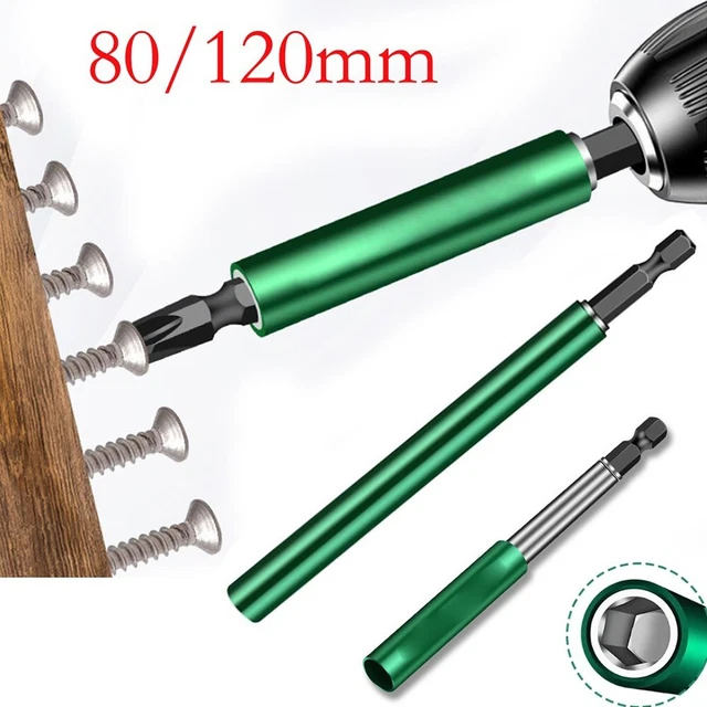 RELIABLE MAGNETIC SCREWDRIVER Bit Adapter Telescopic Extension Rod 80 ...