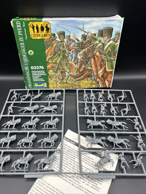 REVELL 1/72 FRENCH MOUNTED GUARD CHASSEURS Napoleonic figures set 02576 ...