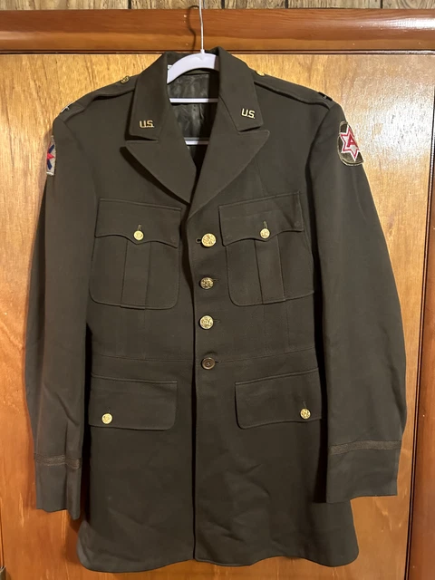 WW2 US OFFICER'S Uniform Captain 6th Army £74.06 - PicClick UK