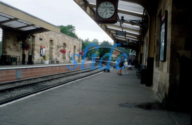 BRITISH RAILWAYS NYMR Lner Pickering Station Platform 2002 Orig Slide ...