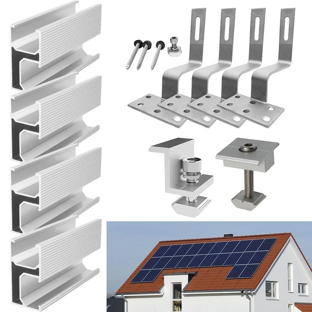 SOLAR BRACKET PANEL Racking End Clamp Fixing Track Lightweight Pv ...