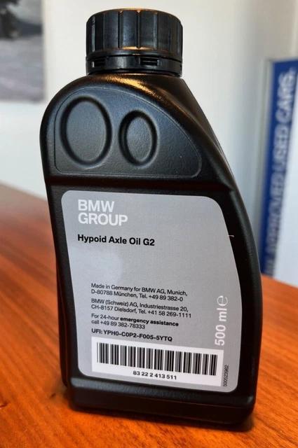 GENUINE BMW 500ML Hypoid G2 Front Axle Differential Oil 83222413511 £34 ...