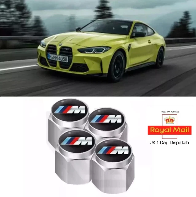 BMW M PERFORMANCE 4x Wheel Tyre Air Valve Caps Dust Covers £5.19 ...