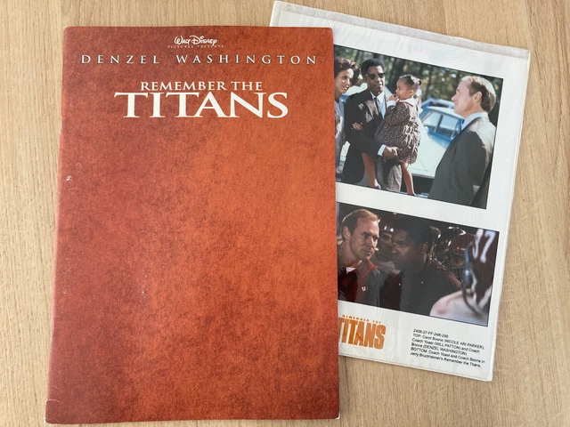 PRESS BOOKLET + Photos / Stills: REMEMBER THE TITANS 2000 Denzel ...