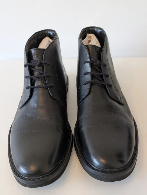 CLARKS ATTICUS LT Hi GORE-TEX Men's UK7 Black Leather Ankle Boots Lace ...