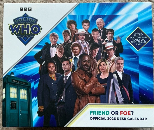 DOCTOR WHO OFFICIAL Desk Calendar 2026 Brand New £5.45 - PicClick UK