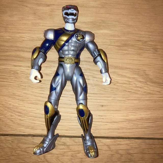 VINTAGE POWER RANGERS Wild Force Lunar Blue Wolf Figure 2001 £9.03 ...