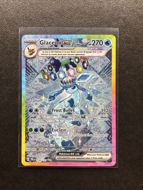 GLACEON EX 150/131 Prismatic Evolutions SIR Pokemon Pack Fresh £207.68 ...