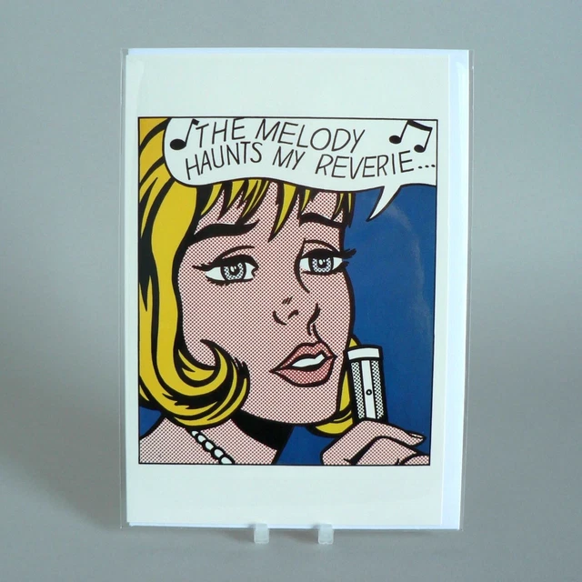 ROY LICHTENSTEIN &REVERIE& Greetings Card Sealed New Blank Pop Art ...