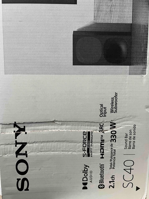 SONY HT-SC40 2.1CH Soundbar with Wireless Subwoofer - Black $79.99 ...