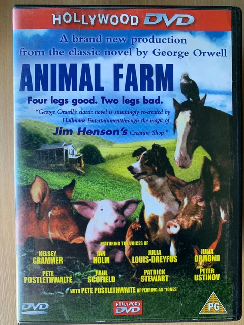 ANIMAL FARM DVD 1999 Animated George Orwell Classic with Patrick ...