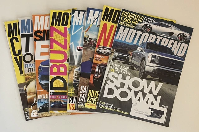 8 MOTORTREND MAGAZINES Buyer's Guide Cadillac Lyriq Car Truck Of Year ...