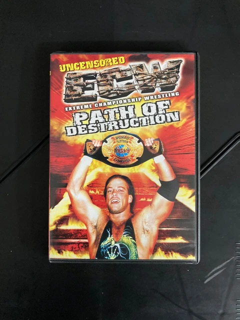 **RARE** ECW UNCENSORED Path Of Destruction 2000 DVD Rob Van Dam RVD ...