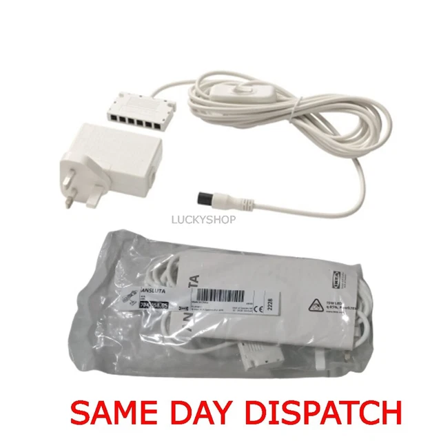 GENUINE LED DRIVER with cord, white, 19 W ANSLUTA IKEA 704.058.65 UK ...