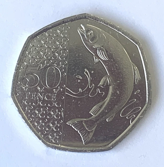 2023 ATLANTIC SALMON 50p Coin - No Privy Mark - Very Rare - from a sealed bag. £77.00 - PicClick UK