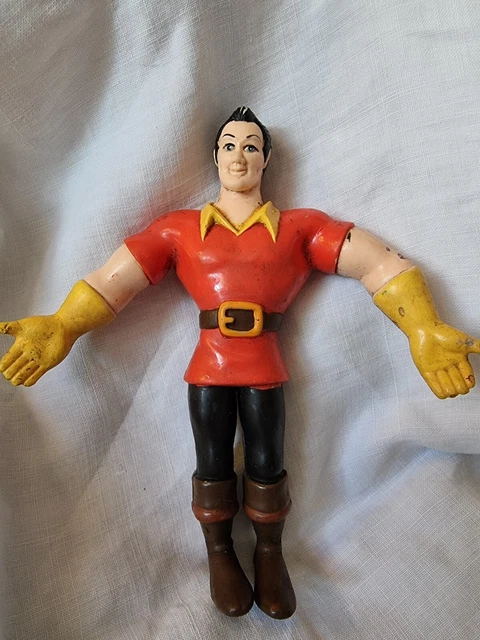 DISNEY ORIGINAL BEAUTY and The Beast rubber " Gaston' Figure 5” £5.99 ...