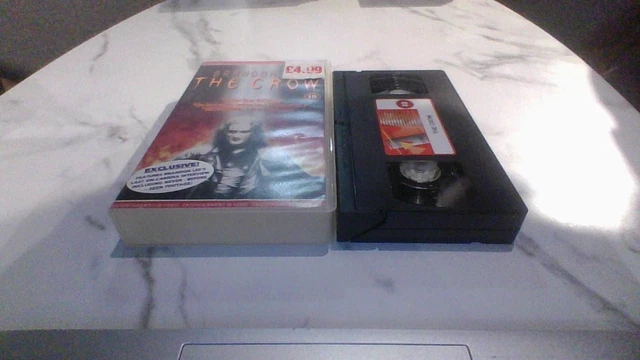 THE CROW UK PAL VHS VIDEO 1995 Brandon Lee Superhero Fantasy Comic Book ...