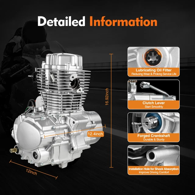 200CC-250CC 4-STROKE ATV Dirt Bike Engine CG250 Manual 5-Speed Transmission US $486.09 - PicClick CA