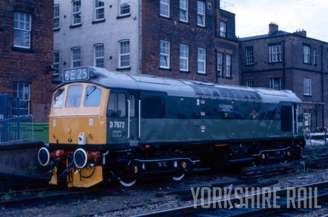 35MM RAILWAY SLIDE | Class 25 | D7672 | Derby 1990 + copyright £2.99 ...