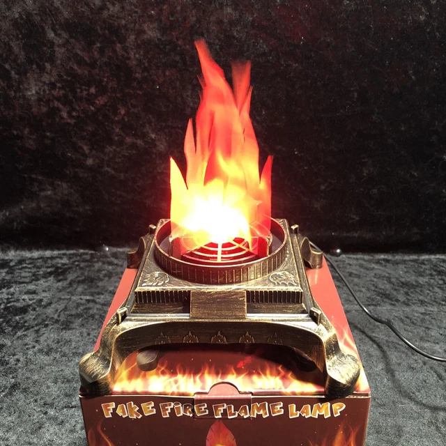 3D LED FAKE Fire Flame Effect Light, Fake Campfire Lamp with USB ...