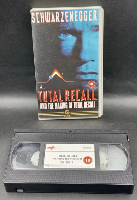 TOTAL RECALL VHS PAL Arnold Schwarzenegger Vintage 1997 Guild Home Video £7.99 - PicClick UK