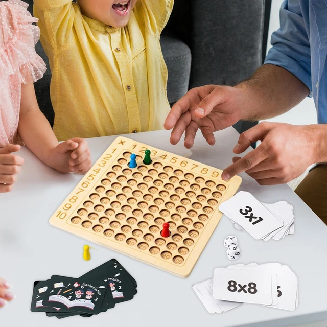 TABLE DE MULTIPLICATION en bois 99 jouet mathématique jouets Montessori ...