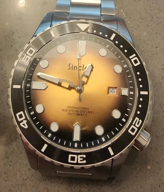 OROLOGIO SINCLAIR (MY Brand) 200m Citizen 8215 Movimento Auto S/Acciaio ...