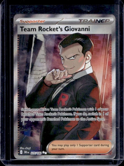 2025 POKEMON SV Destined Rivals Team Rocket's Giovanni #225/182 £0.73 ...