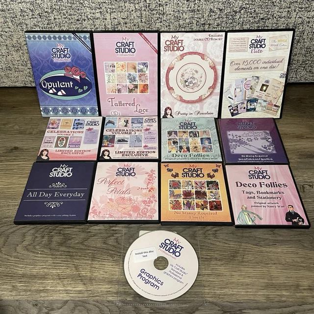 MY CRAFT STUDIO: Papercraft PC CD ROM Bundle Job Lot x 13 Items £9.99 ...
