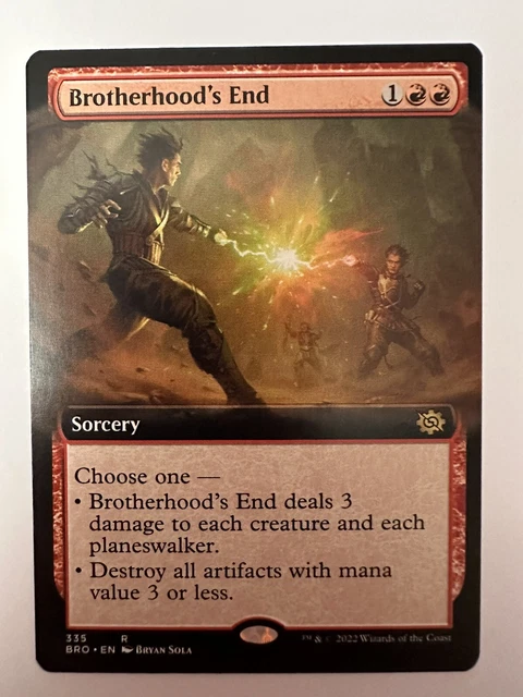 MTG BROTHERHOOD'S END - Rare - Art étendu - The Brothers' War BRO 335 ...
